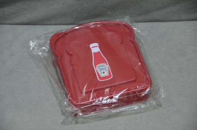 HEINZ OFFICIAL MERCHANDISE Tomato Ketchup Sandwich Box 2015 Plastic ...