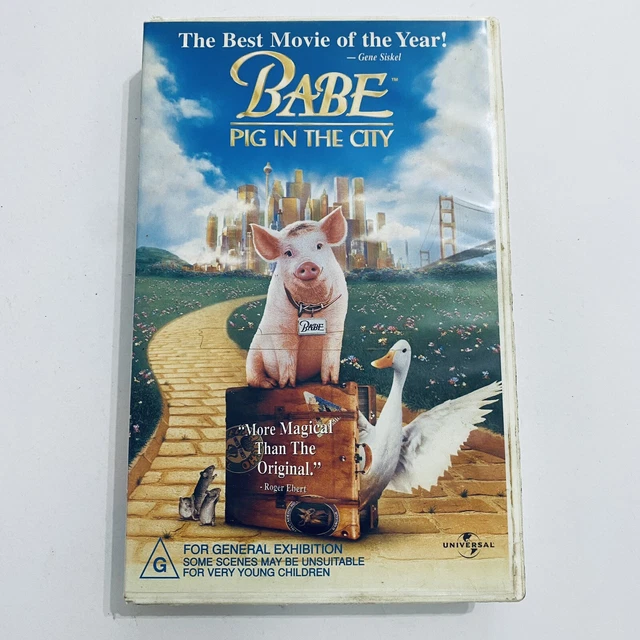 BABE VHS 1998 Pig In The City 90s Family Movie Universal Studios Video ...