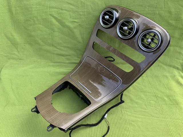 MERCEDES GLC W253 centre console trim Light Wood Vents Ambient Light ...