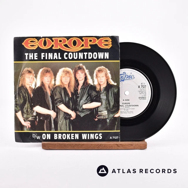 EUROPE - THE Final Countdown b/w Broken Wings - 7" Vinyl Record - VG+ ...