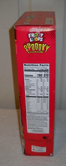 #11705 KELLOGGS 2020 Halloween Froot Loops w/Spooky Marshmallow FULL ...