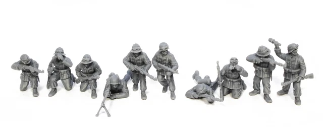 IDAWOJ AFRIKA KORPS DAK section d'infanterie allemande I 28 mm (1/56 ...
