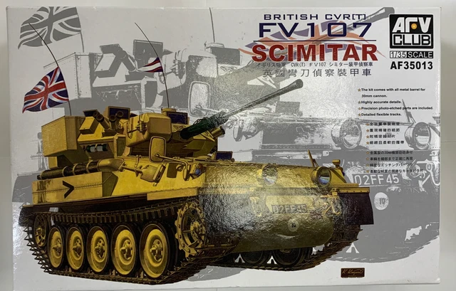 AFV CLUB AF35013 British CVR(T) FV107 Scimitar Tank Plastic Scale Model ...