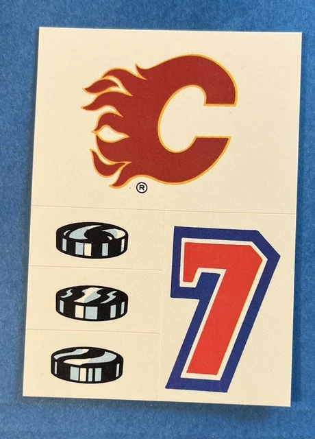 CALGARY FLAMES TOPPS 1989 # 18 Helmet Sticker Insert Card Nhl $2.76 ...