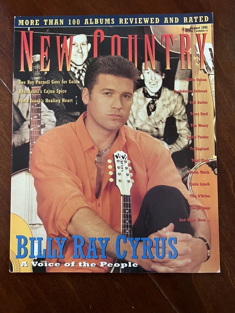 1995 AUGUST NEW Country Magazine - Billy Ray Cyrus Front Cover - L 2996 ...