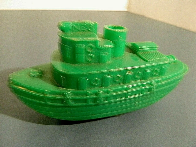 ALTE 1950ER JAHRE Marx Schlepper Kunststoff Spielzeug Boot Vintage ...