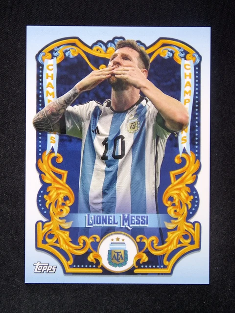 2022-23 TOPPS FILETEADO Lionel Messi #CH-9 Argentinien Insert Champions ...