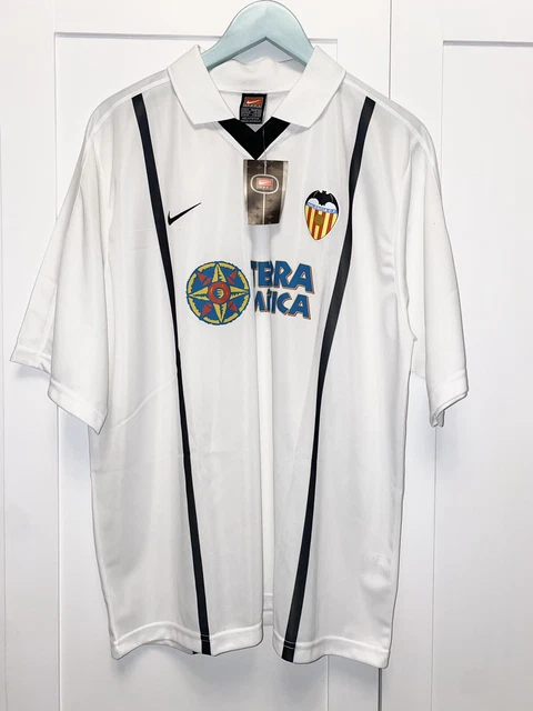 NIKE VALENCIA CF Home Football Shirt 2000/01 Mens XL New with Tags £49. ...