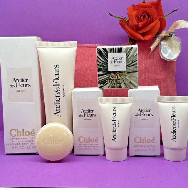 CHLOE ATELIER DES Fleurs Cedrus Body Lotion 50ml 2 Shower Gel 15ml Soap ...
