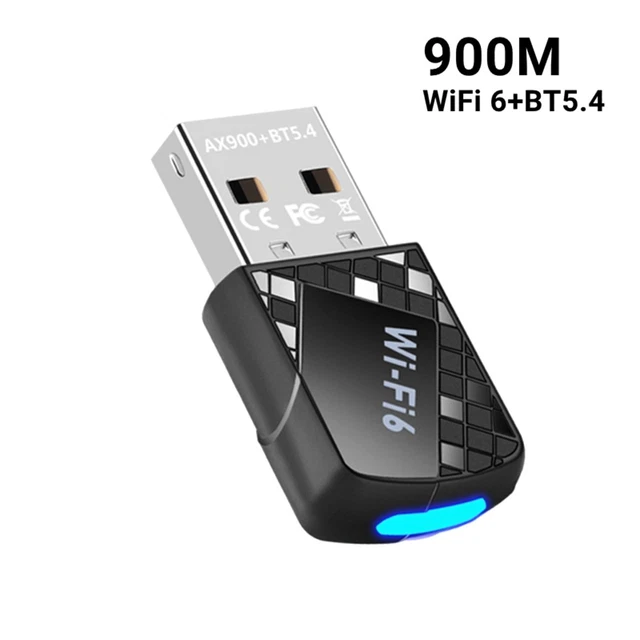 AX900 USB WIFI 6 Adapter 900Mbps Bluetooth 5.4 2 in 1 USB Dongle 2.4G ...