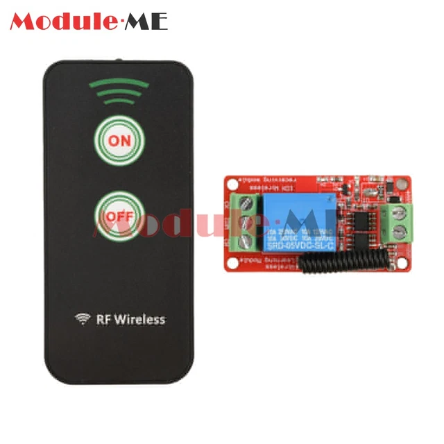 DC 5V 12V 24V Wireless Remote Control Receiver Switch Relay Module 1CH ...