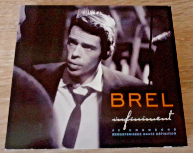 JACQUES BREL INFINIMENT DOUBLE CD + Livret DIGIPACK 2003 40 chansons ...