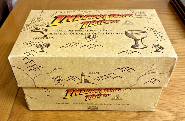 * INDIANA JONES VHS Trilogy Box Set Special Edition + Bonus Tape The ...