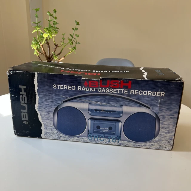NEW! BUSH SRC167 Portable Stereo Radio Tape Cassette Recorder *Read ...