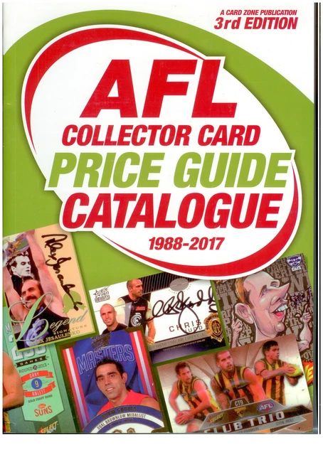 NEW-AFL COLLECTOR CARD Price Guide Catalogue (1988-2017 ) Edition 3 ...