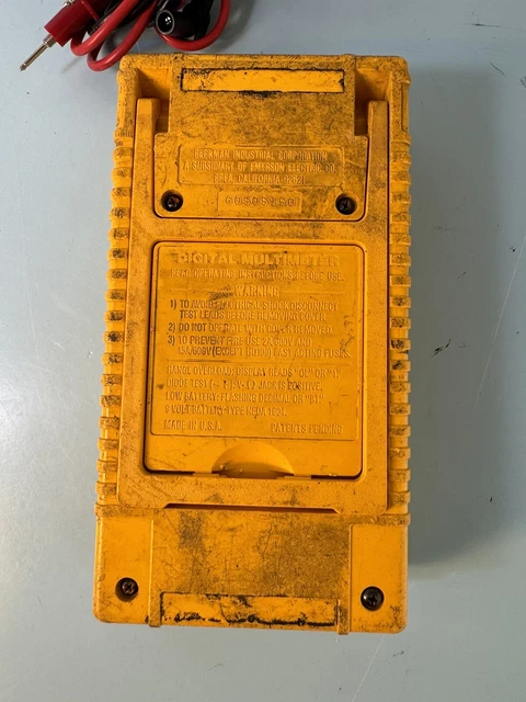 BECKMAN INDUSTRIAL HD110 Digital Multimeter With Cables Leads Probe ...