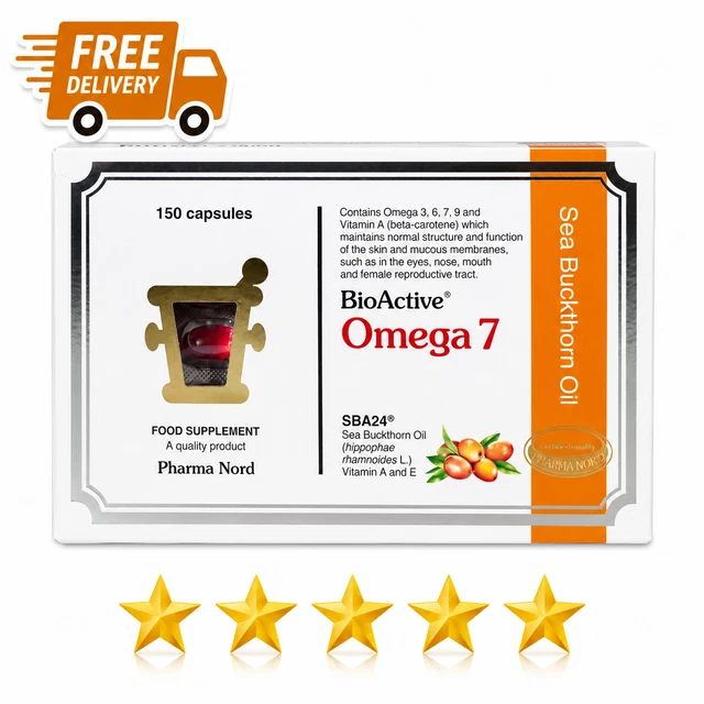 SEA BUCKTHORN OIL Bio Active Omega 7. 150 Capsules. Exp:09/2028 £30.60 ...