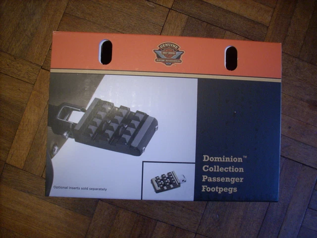 HARLEY DAVIDSON PASSENGER foot pegs Dominion collection in bronze £135. ...