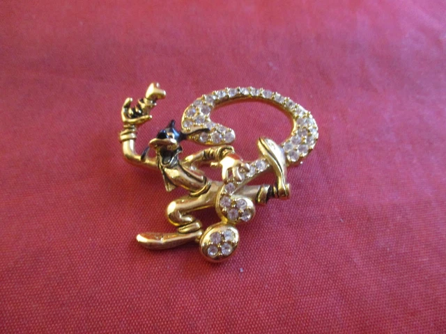 VINTAGE DISNEY NAPIER Goofy Question Mark Retro Pin Button Pinback ...