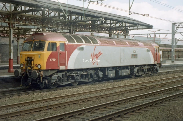 B149N 35MM NEGATIVE Virgin Class 57 57301 @ Crewe (2) £2.00 - PicClick UK