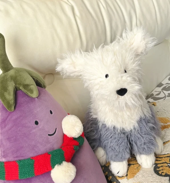 CHARMING JELLYCAT EWERT Sheepdog Plush Doll, Complete Set with Tags ...