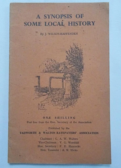 VINTAGE LOCAL HISTORY Booklet Tadworth Walton Burgh Heath Banstead ...
