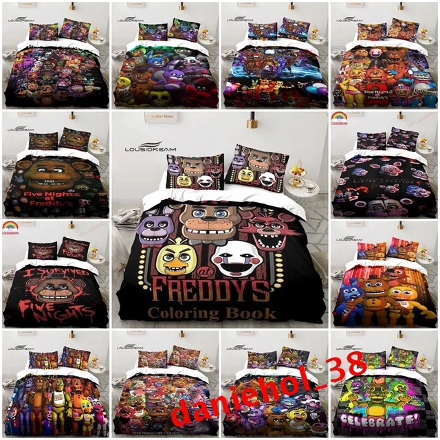 FIVE NIGHTS AT Freddy's FNAF Quilt Duvet Cover Pillowcase Doona Bedding ...