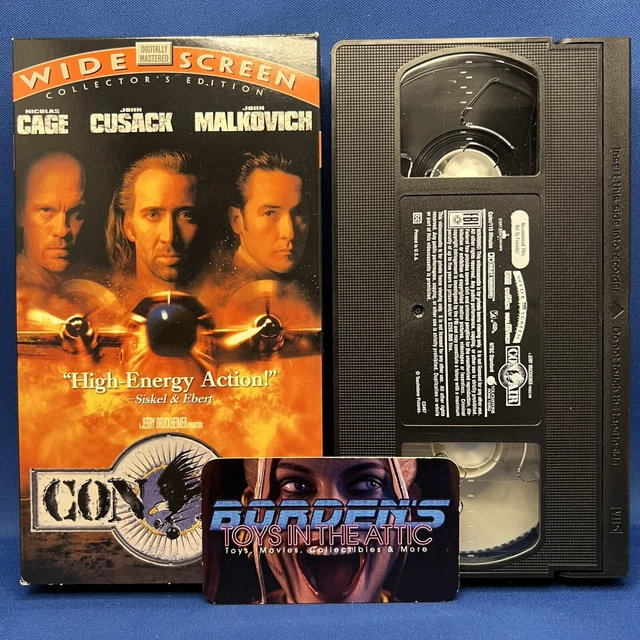 CON AIR WIDESCREEN VHS Previously Viewed Nicolas Cage John Cusack ...