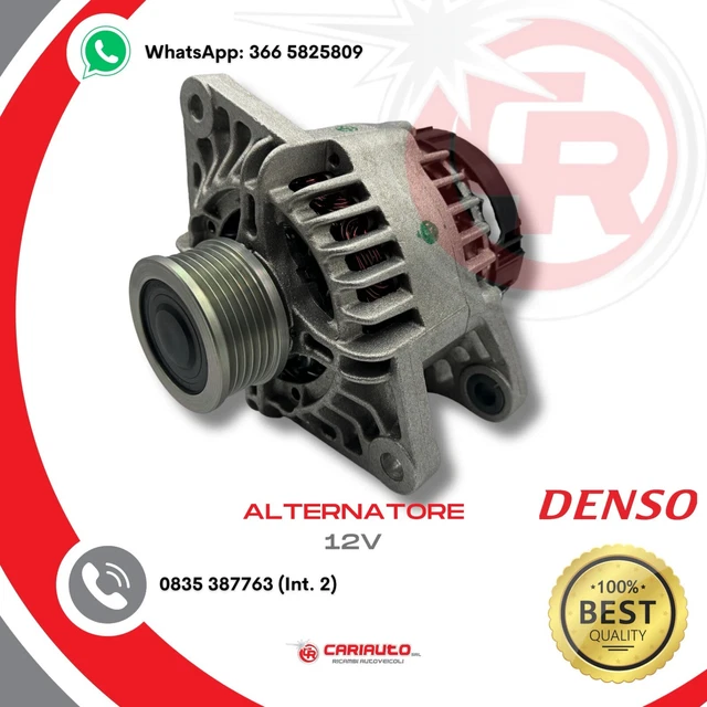 ALTERNATORE DENSO 120A 14v Alfa Romeo 156 2.4 JTD Fiat Punto Dolblò ...
