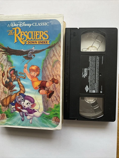 THE RESCUERS DOWN Under (VHS, 1991) Walt Disney Free Shipping Buy 2 Get ...