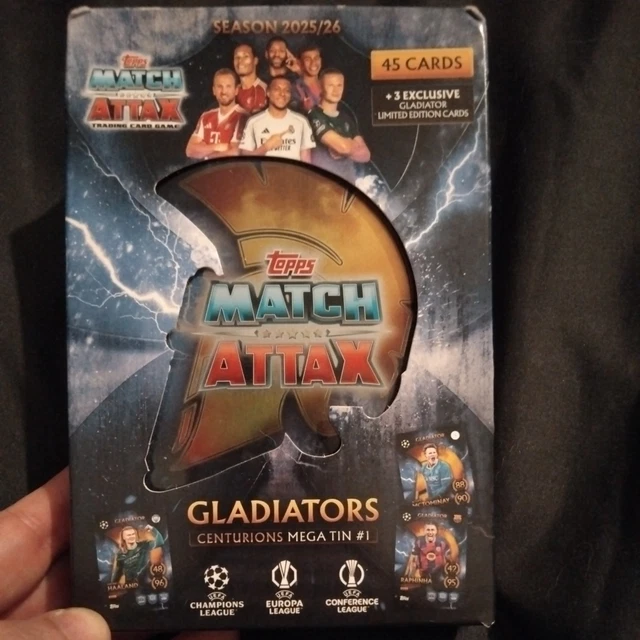 TOPPS UCC MATCH Attax 2025/26 - Mega Tin 1 Centurions - contains 45 Match Attax £18.81 - PicClick UK