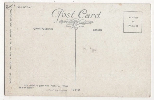 AR QUINTON WINDSOR Castle East Terrace Berkshire 3719 J Salmon WW2 ...