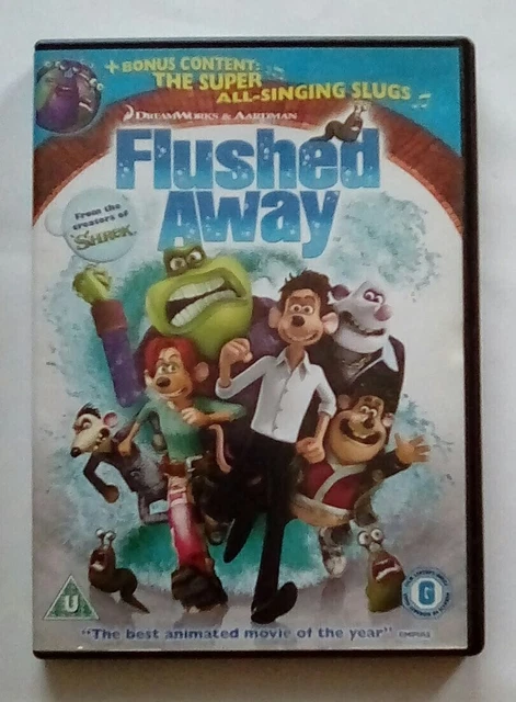 FLUSHED AWAY ANIMATION Kids Family Action Jackman Winslet Dreamworks ...