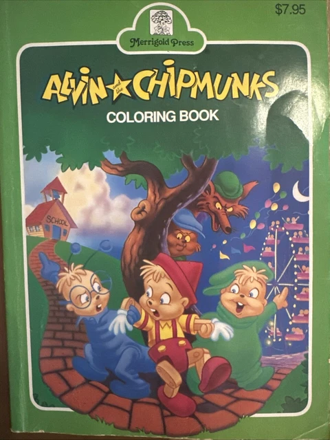 VINTAGE 1990 ALVIN And The Chipmunks Coloring Book - Merrigold Press £ ...