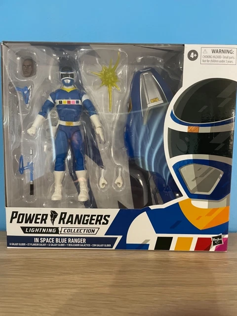 POWER RANGERS LIGHTNING Collection In Space Blue Ranger & Glider (NIB ...