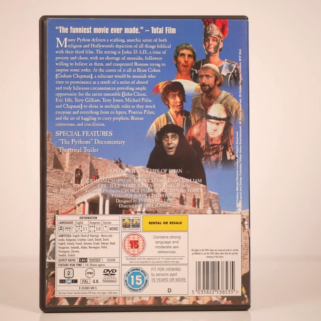 MONTY PYTHON'S LIFE of Brian DVD | Digitally Remastered Edition Pal ...