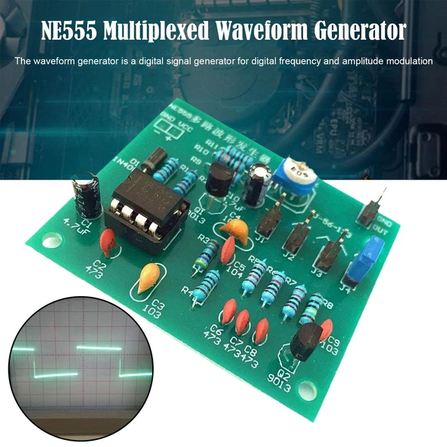 NE555 MULTI-CHANNEL WAVEFORM Generator Module Sine DIY. Triangle Wave ...
