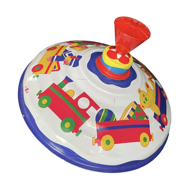 VINTAGE 1950S LBZ Spinning Top Toy Retro Train Tin $37.00 - PicClick CA