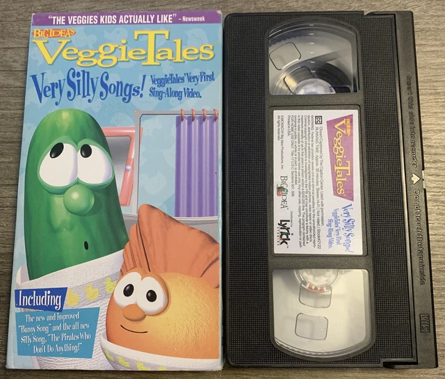 VEGGIETALES VERY SILLY Songs Sing Along VHS Video Tape Kids Christian veggietales-very-silly-songs-sing-along-vhs-video-tape-kids-christian