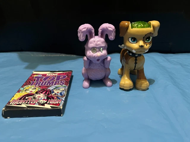 MONSTER HIGH SECRET Creepers Pets Dustin the Rabbit & Watzit Frankie ...