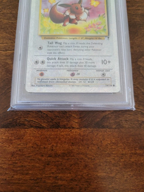 EEVEE - REVERSE Foil Legendary Collection #74 PSA 6 Pokemon 2002 EX-MT ...