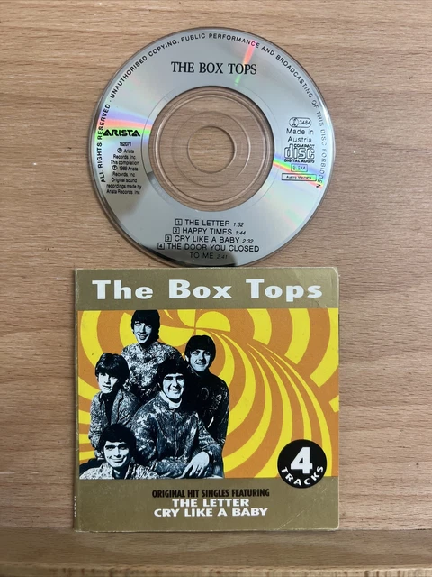 THE BOX TOPS - The Letter, Cry Like A Baby - 3 pouces CD 4 pistes EXC ...