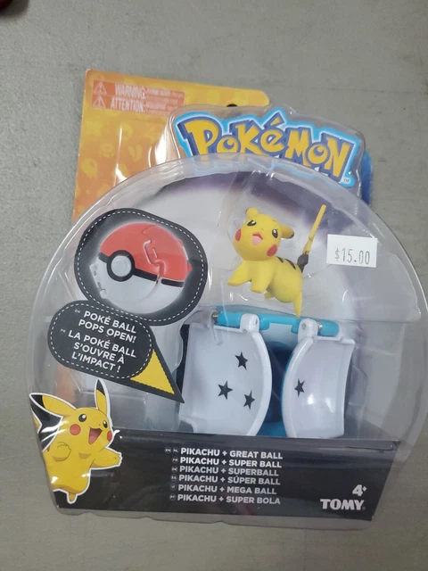 Tomy Pokemon Throw N Pop Poke Ball Pikachu Great Ball Action Figure £783 Picclick Uk