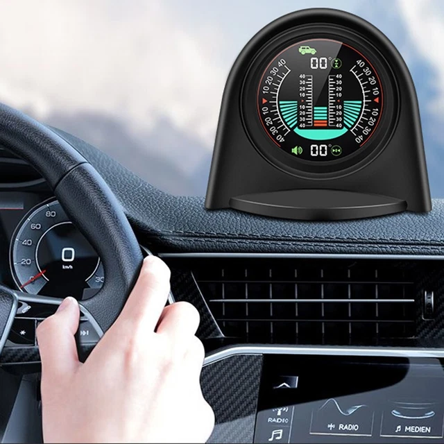 SLOPE METER LEVEL Gauge Tilt Indicator Incline Meter Car HUD ABS ...