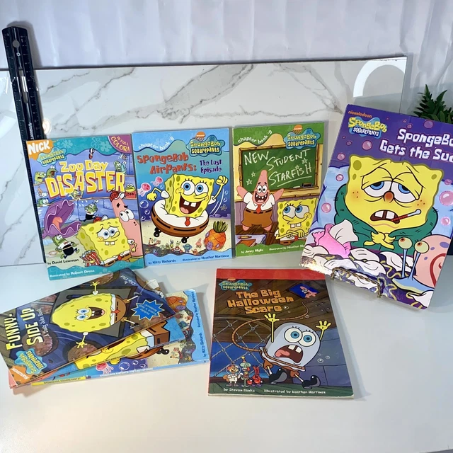 LOT OF 8 SpongeBob Squarepants Books Chapter Joke Cine-manga Funny Fill ...
