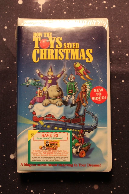 HOW THE TOYS Saved Christmas VHS 1996 Clamshell Case Christmas Movie ...