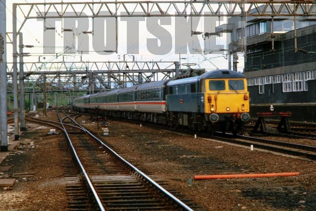 35MM SLIDE BR British Rail Electric Loco Class 87 87035 Rugby 1986 ...