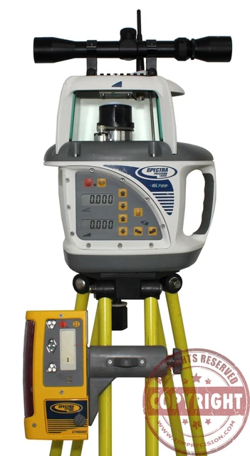 SPECTRA PRECISION GL722 Self-Leveling Dual Slope Laser Level,Trimble ...