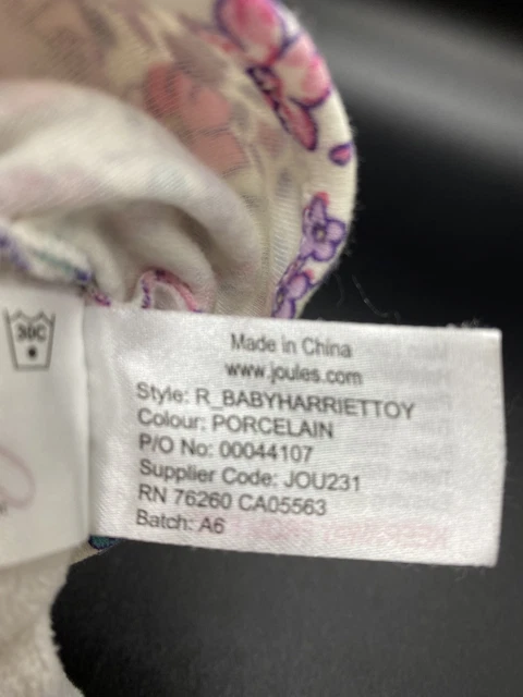 JOULES BABY HARRIET Toy Rabbit in Floral Dress 8" Soft Toy Plush £16.14 ...