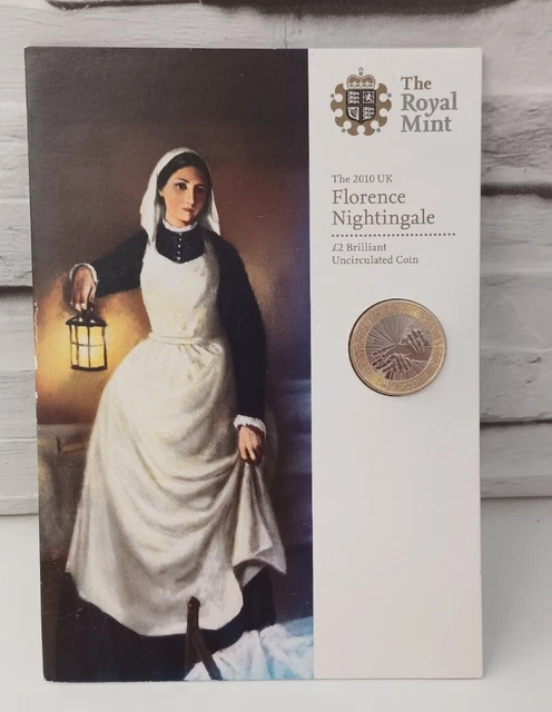 THE ROYAL MINT FLORENCE NIGHTINGALE Commemorative £2 Coin 2010 BNIB CG ...